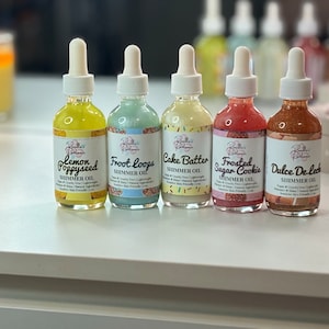 Cake Batter Shimmer Oil Frosted Cupcake Skincare Body Oil Skin Oil ...