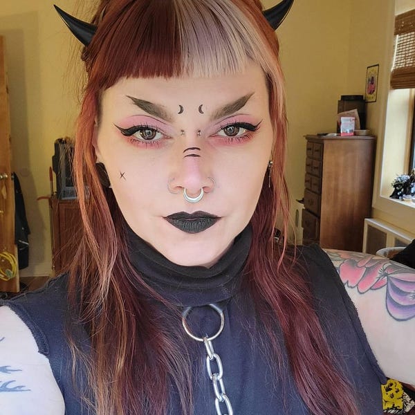 Small Demon Horns Cute Gothic Devil - Etsy