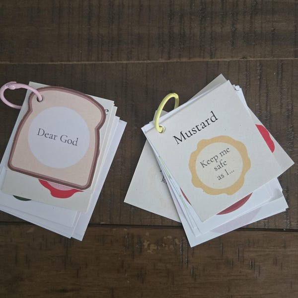 Kids Prayer Sandwich Printable Craft Activity-christian Sunday School ...