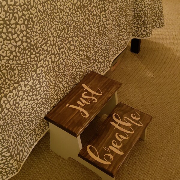 Customizable Step Stool - Wood Stool - Rustic Stool - Farmhouse Stool ...