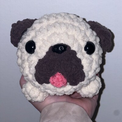 The Pug Crochet Pattern Amigurumi Pattern Crochet Pug - Etsy