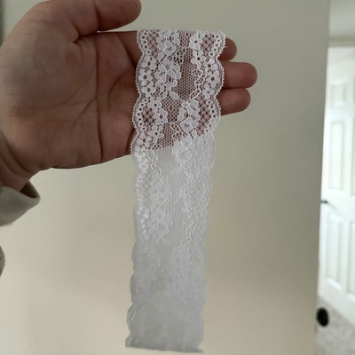 Lace Garter, Garter, Plain Lace Garter, White Garter, Ivory Garter ...