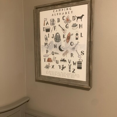 Camping Nursery, Camping Nursery Decor, Camping Print, Camping Alphabet ...