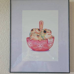 Grandpa Frog With Bill the Tortoise Art Print Original - Etsy