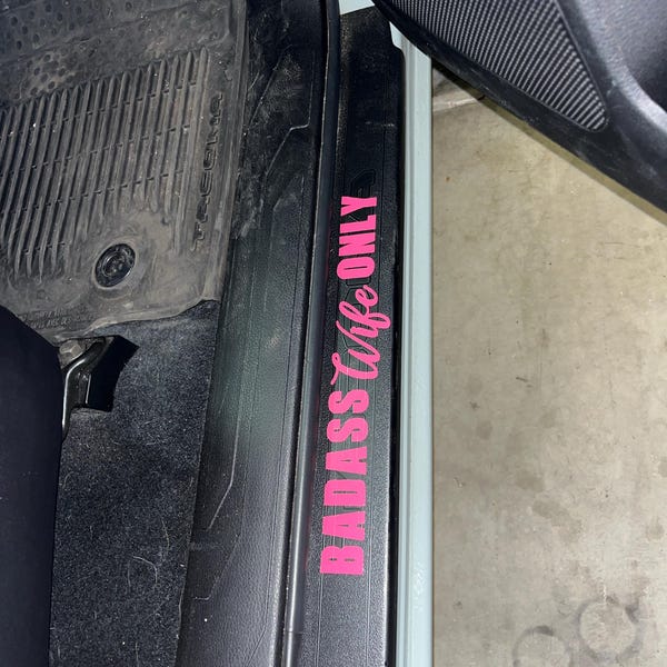 Badass Wife Only Decal Husband || Car Decal || Wife Decal || Badass ...