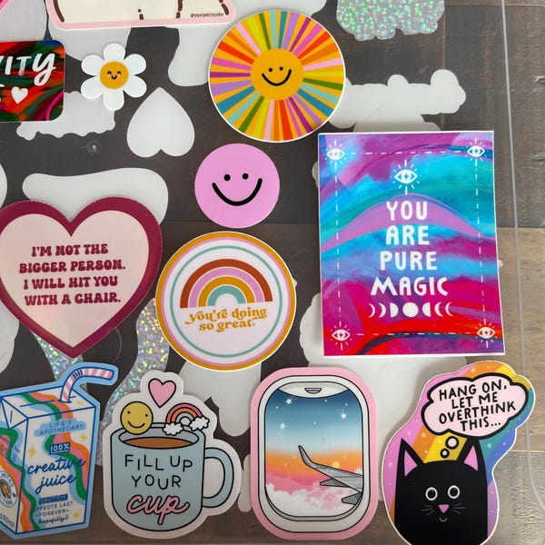 Overthinking About Overthinking Laptop Sticker, Over-thinker Sticker ...