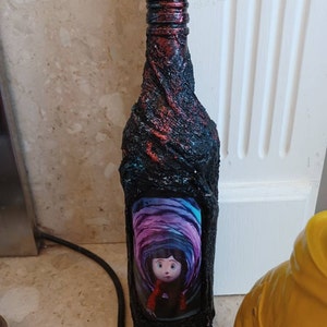 Corpse Bride Inspired Bottle Lamp and Glass Set - Etsy