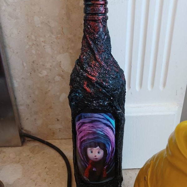 Corpse Bride Inspired Bottle Lamp and Glass Set - Etsy UK