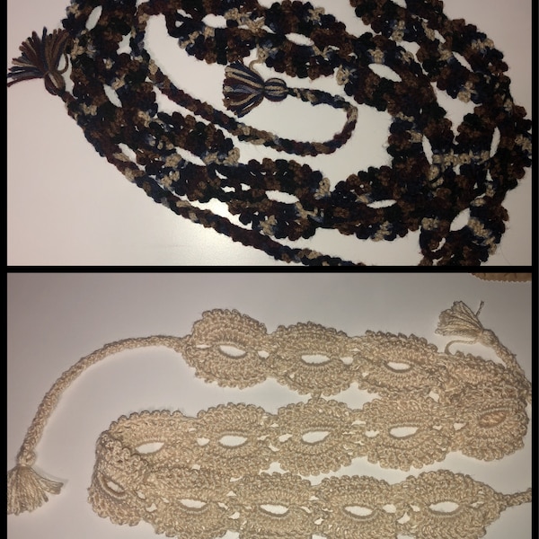 Chic Crochet Boho Belt Pattern (children & Adult Sizing) *instant PDF ...
