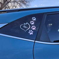 Cat Heart Vinyl Decal - Etsy