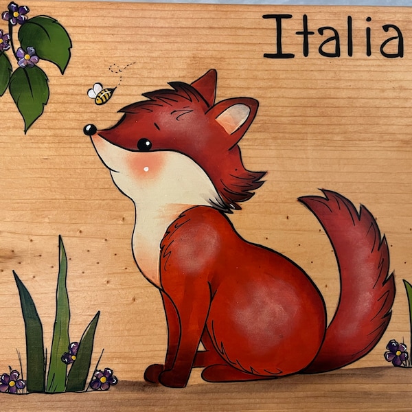 Kids Step Stool, Fox Step Stool, Wildlife Step Stool, Kids Foot Stool ...