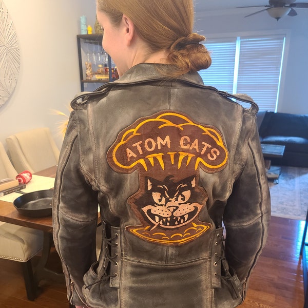 Genuine Leather Greaser Jacket for Men & Women-screen Accurate Cool ...