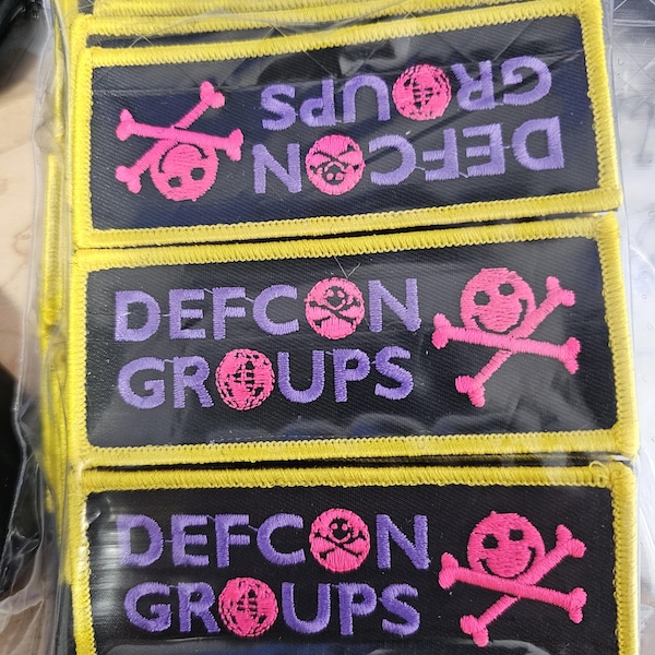 DEF CON Groups Logo Patch DC32 Colors Embroidered, Velcro With Backing ...
