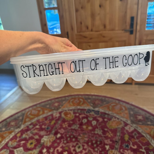 Funny Egg Container, Reusable Egg Container, Plastic Egg Carton, Punny ...