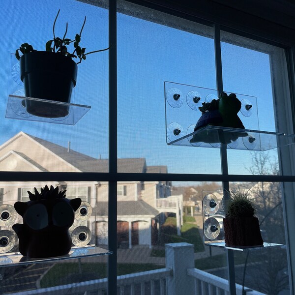Window Shelves Clear - Various Sizes - Clear Window Shelf - Custom ...