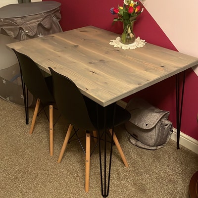 ARTEMIS Dining Table Bench Chairs Hairpin Luxury Industrial - Etsy UK