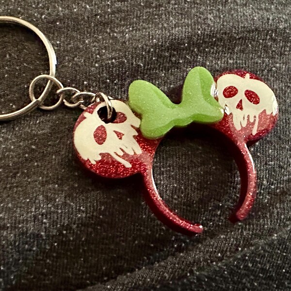 Villain-inspired Mickey Ear Keychain - Etsy