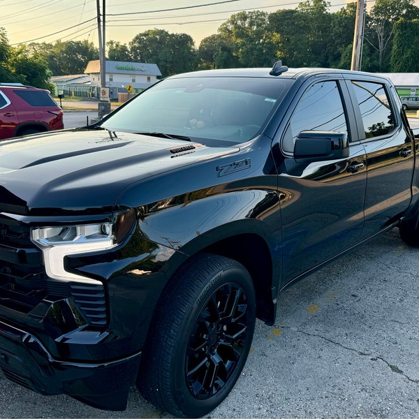 Chevy Silverado 6.2L Redline Hood Letter Logo Emblem Badge Z71 Blalck ...