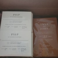 Gold Foil Formal Preppy Wedding Invitation Set Suite, Classic Premium ...