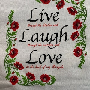 Rob Zombie / Live Laugh Love Parody Cross Stitch Pattern PDF - Etsy