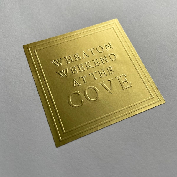 3cm_custom Made Gold/silver Embossed Raised Sticker/label, Embossing ...