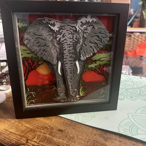 3D Lilac Branch Flowers Shadow Box SVG, 3D Spring SVG, 3D Lilac Flowers ...