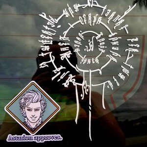 Astarion Scar Baldur's Gate 3 Vinyl Decal Astarion's Scar Back Markings ...