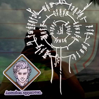 Astarion Scar Baldur's Gate 3 Vinyl Decal Astarion's Scar Back Markings ...