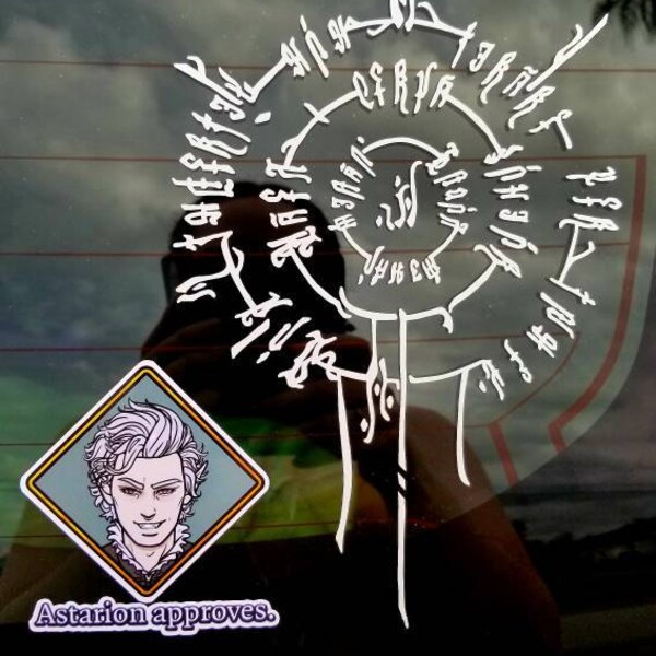 Astarion Scar Baldur's Gate 3 Vinyl Decal Astarion's Scar Back Markings ...