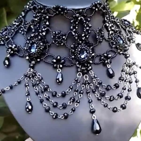 Victorian Gothic Necklace / Vintage Necklace / Elven Wedding Necklace ...