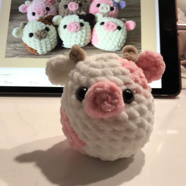 Crochet Squishy Cow Pattern | PDF PATTERN - Etsy