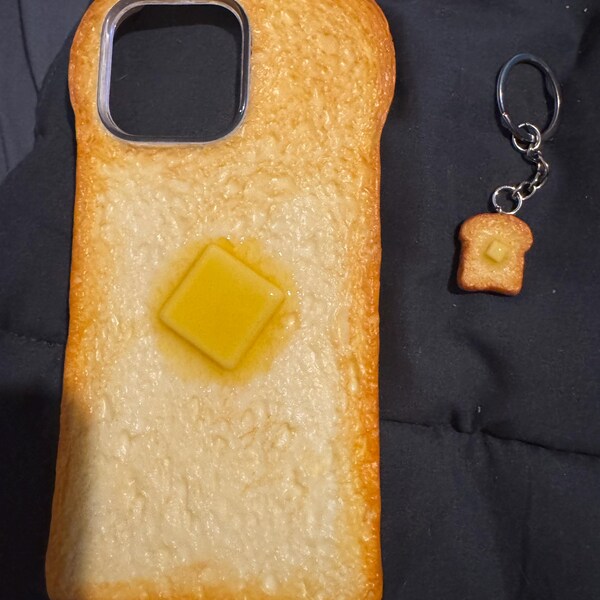 Cute Bacon Egg Toast iPhone Case Decoden Polymer Clay Handmade Custom ...