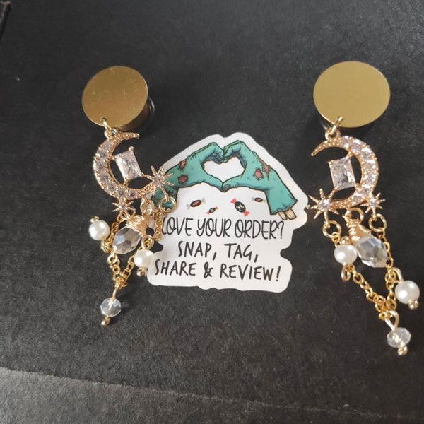 4g-25mm Sailor Moon Inspired Plug Earrings - Etsy