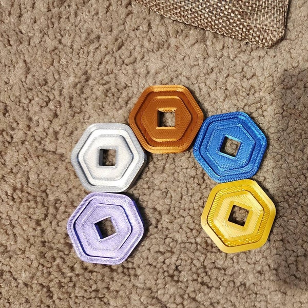 Roblox Robux Coins: Double-sided Gaming Party Favors and Gifts - Etsy