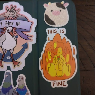 Aziraphale 'THIS IS FINE' 3 Inch Sticker - Etsy