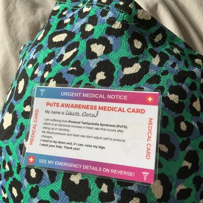 Autism Awareness Medical Alert ID Card Template Invisible Disability ...