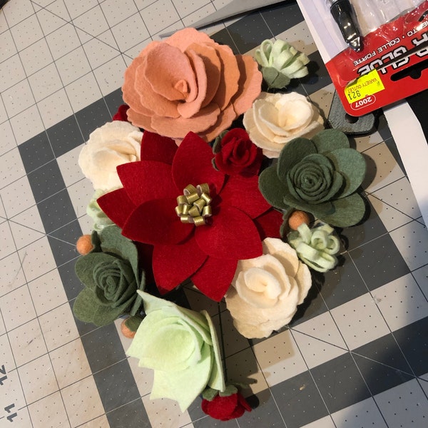 Felt Flower Craft Kit | Blush Forest - Etsy