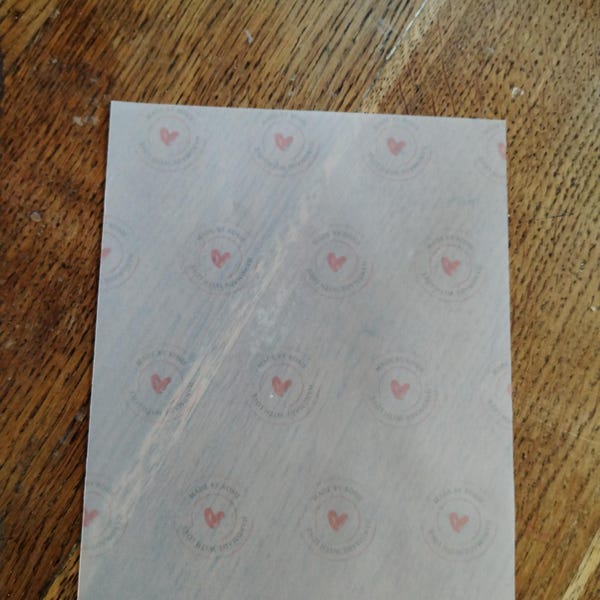 Custom Printed Translucent / Baking /tracing Paper/ Wedding Logo ...