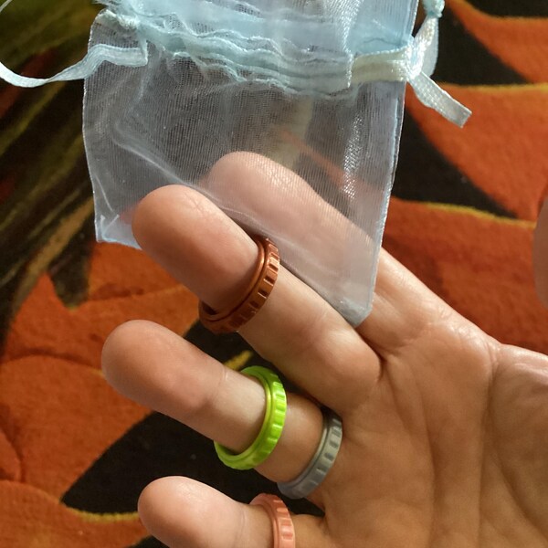 Custom Fidget Ring Spinner Rings Custom Pattern, Color | Stim Ring for ...