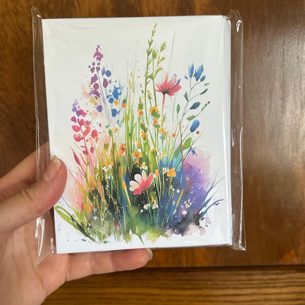 Wildflower Card Set, Blank Note Card Set, All Occasion Greeting Card ...