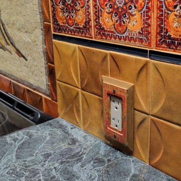 Outlet Plate, Moroccan Inspired - Etsy