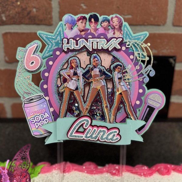 K-pop Cake Topper, Kpop Birthday Party, Music Party Decor, Hunter Party ...