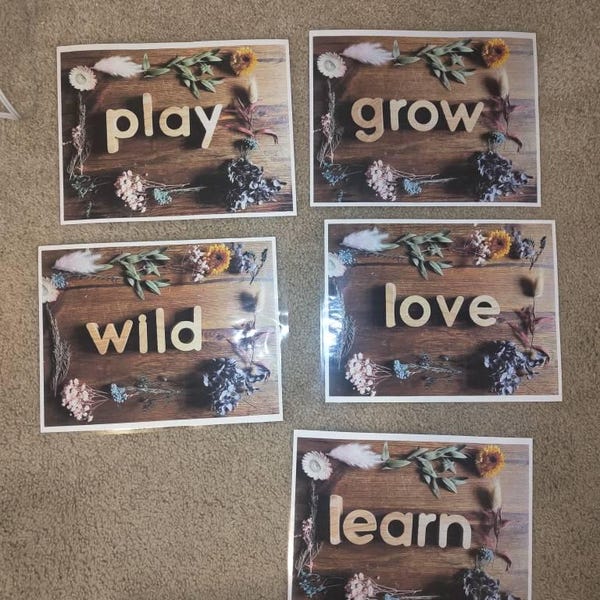 Flower Number Cards 1-10 Printable EYFS Resource Montessori Reggio ...