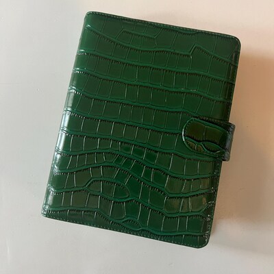 Tan Brown Leather A5 Planner Cover Pebbled PU Leather Planner ...