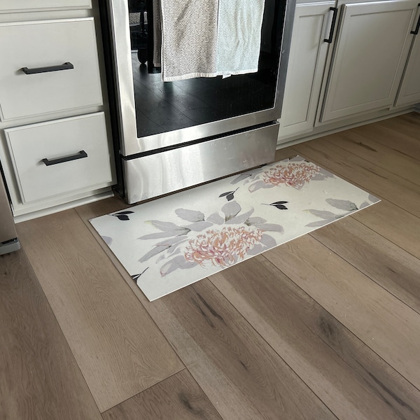 EZRA Art Mat, Red Vinyl Protective Mat, Persian/turkish Design ...