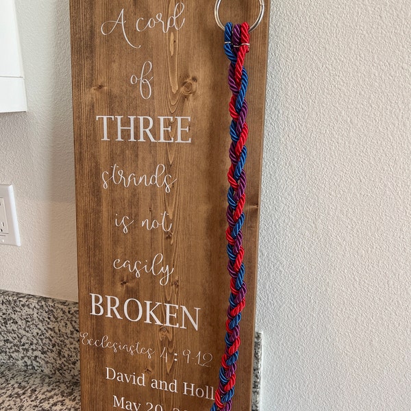 Knot-tying Ceremony, Cord of Three Strands, Wedding Unity Cords, Cord ...