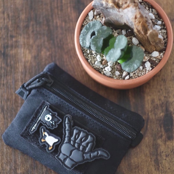 Shaka Hang Loose Gesture Hand Skeleton Bones Rubber Patch - Etsy