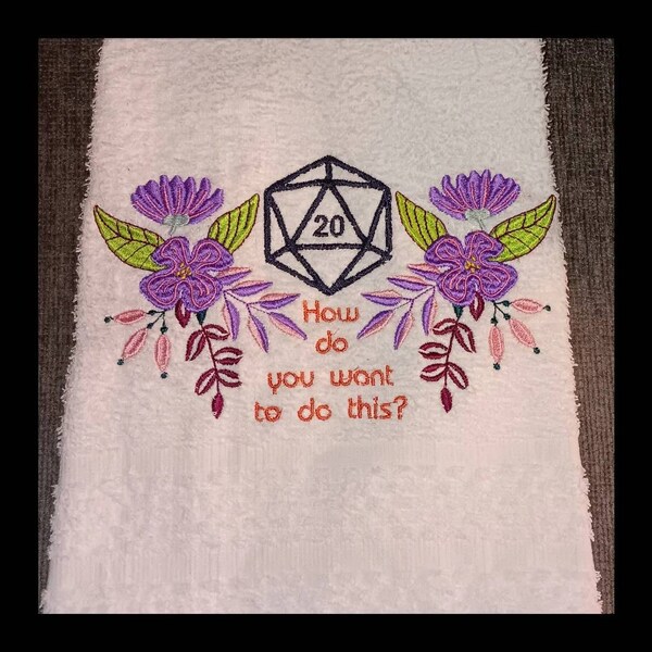 Dungeon Mistress D20 Logo Embroidery File Instant Digital Download ...