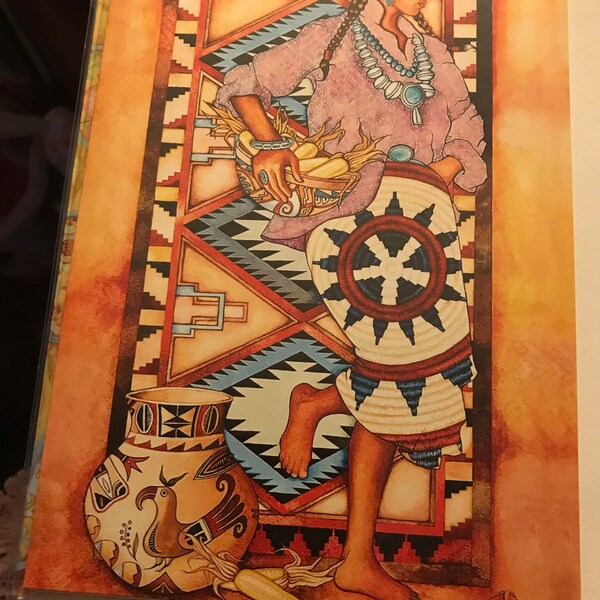 The Corn Maiden - A Fine Art Greeting Card - Etsy