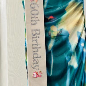Custom Birthday Sash, Personalized Birthday Sash, Birthday Era Sash ...